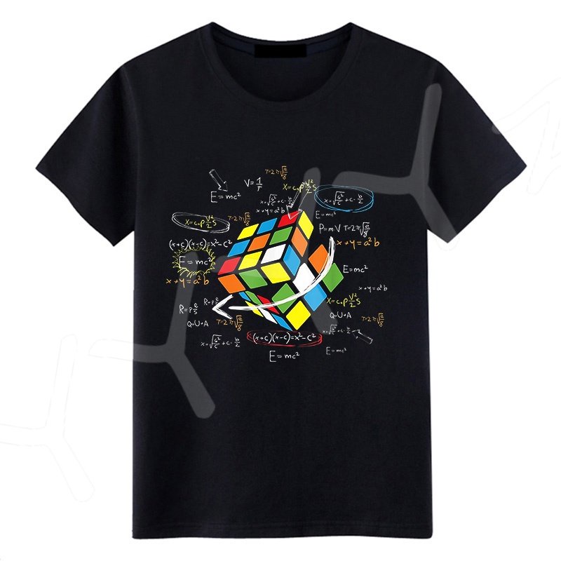 เสื้อยืดแขนสั้นพิมพ์ลาย Rubik's Cube S-5Xl | Shopee Thailand