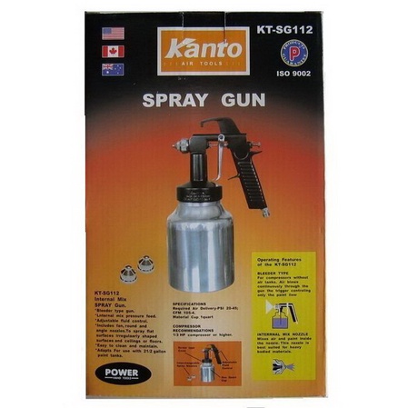 KANTO กาพ่นสี KT-SG112 กาพ่นสี 1000ml เปลื่ยนหัวได้3แบบ ทนทาน เครื่องพ่นสี พ่นสี กาพ่นสีล่าง กา ...