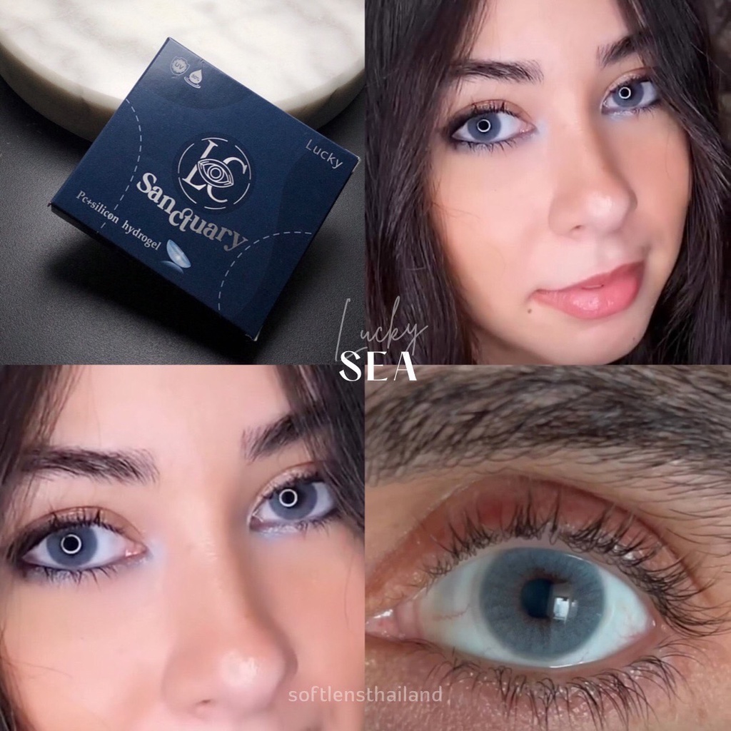 ส่งด่วนฟรี รุ่นSunctuary เลนส์รายปี สายฝอ (ค่าอมน้ำ50%)(0.00ถึง-3.50 ...