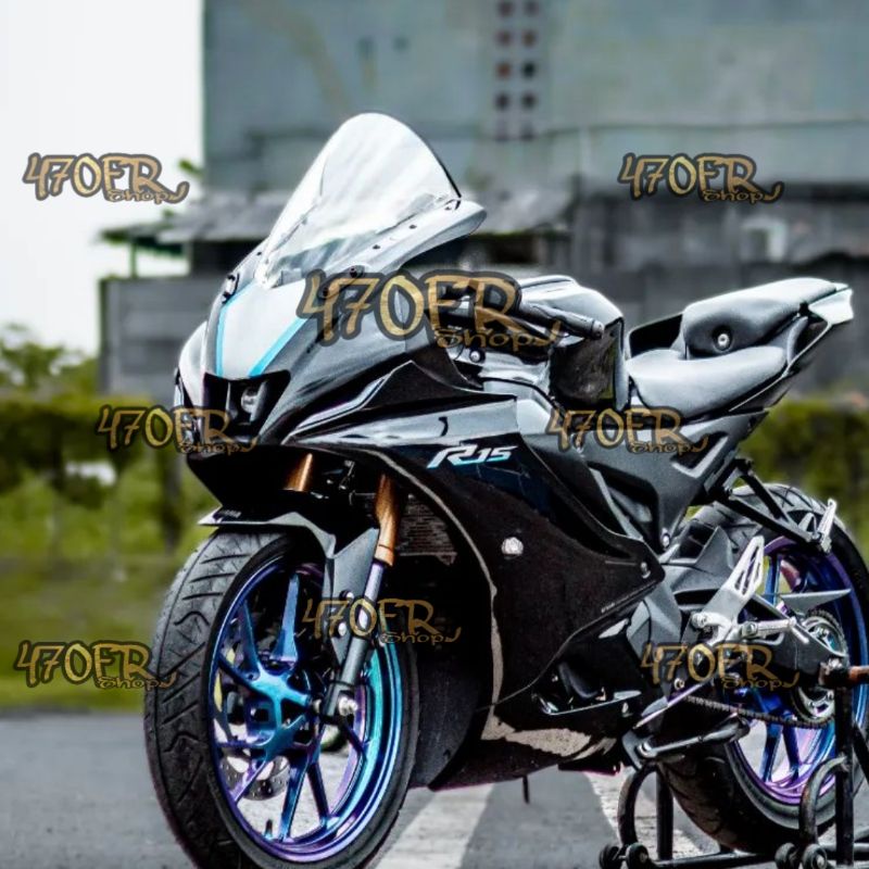 กระจกบังลม SPORTY R15 V4 JENNG. กระบังหน้า R15 V4 SPORTY JENONG ...