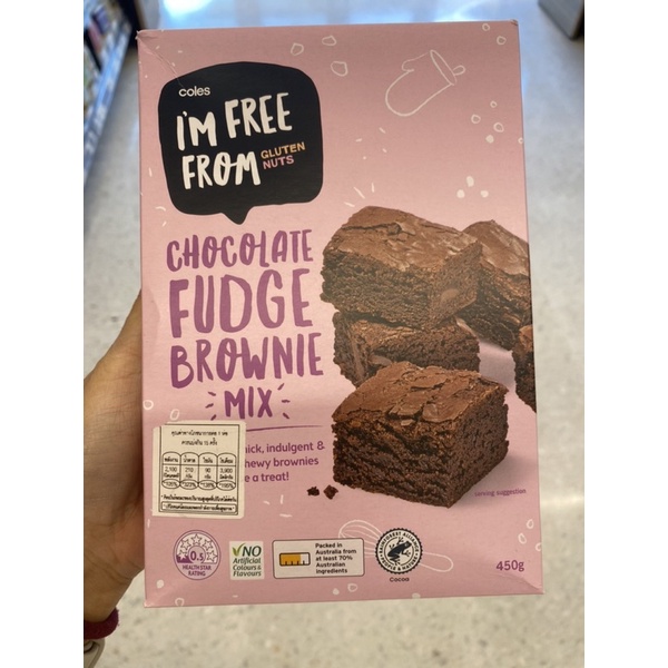 Chocolate Fudge Bronie Mix ( Coles Brand ) 450 G.แป้งสำเร็จรูป สำหรับทำ ...