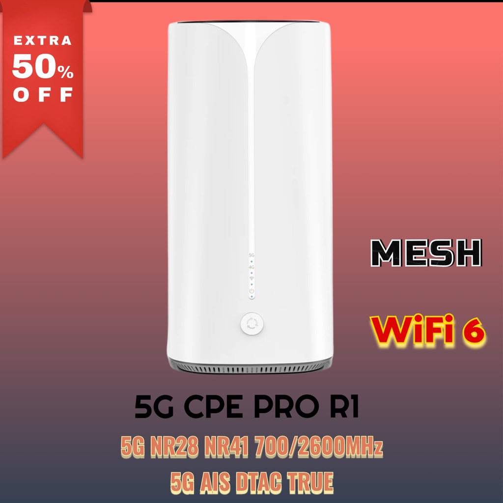 5G CPE PRO SE 2 MESH WiFi 6 VPN เราเตอร์ ใส่ซิม 3CA รองรับ 5G 4G 3G AIS,DTAC,TRUE,NT High ...