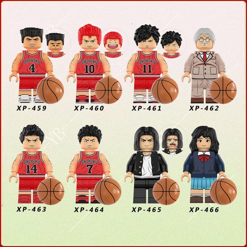 ของเล่นตัวต่อโมเดลนาโน slam dunk master เสริมการเรียนรู้เด็ก | Shopee ...
