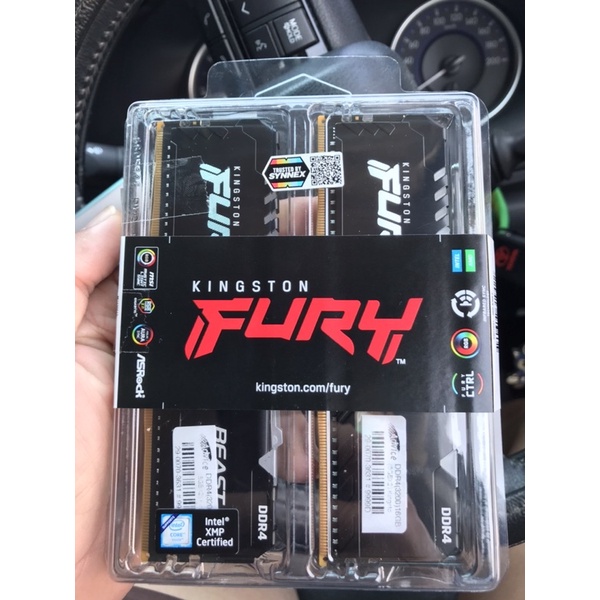 Ram ddr4 bus 3200 16gb 8x2 kingston fury rgb ของใหม่ | Shopee Thailand