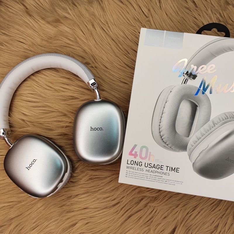 HOCO W35/w21 ของแท้ 100%! หูฟังครอบหู แบบบลูทูธไร้สาย พร้อมไมโครโฟน ...