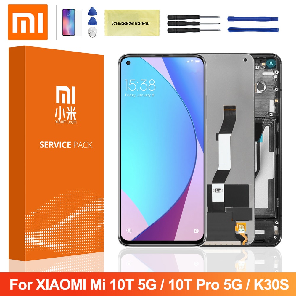 6.67'' หน้าจอแสดงผล Lcd ดิจิทัล ดิจิทัล ของแท้ สําหรับ Xiaomi Mi 10T 5G ...