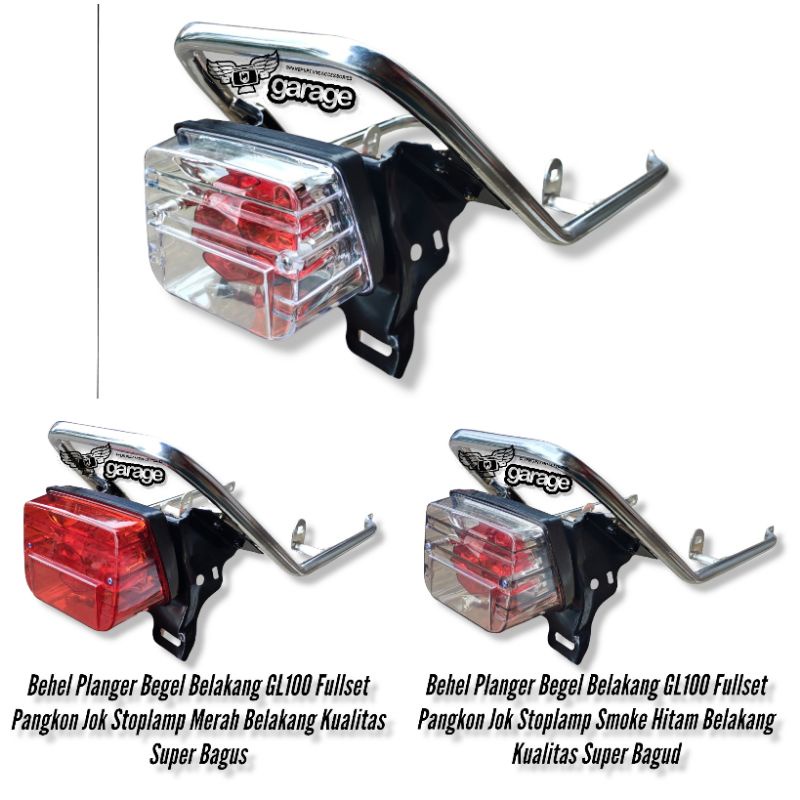 MERAH Stoplamp GL100 ไฟท้าย C700 Supercup Behel begel GL Seat Bracket ...