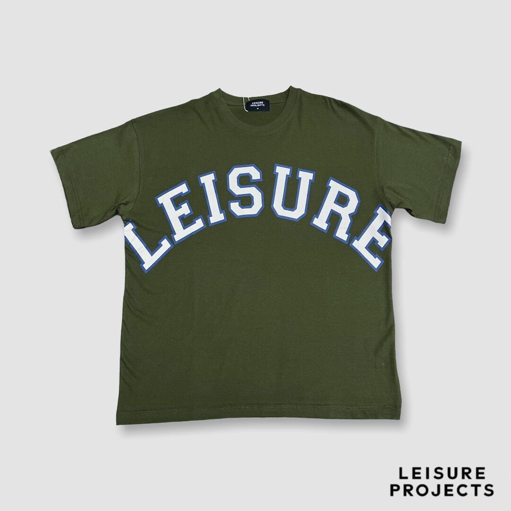LEISURE PROJECTS LEISURE VARSITY OVERSIZE T-SHIRT เสื้อแขนสั้นคอกลม ทรง ...