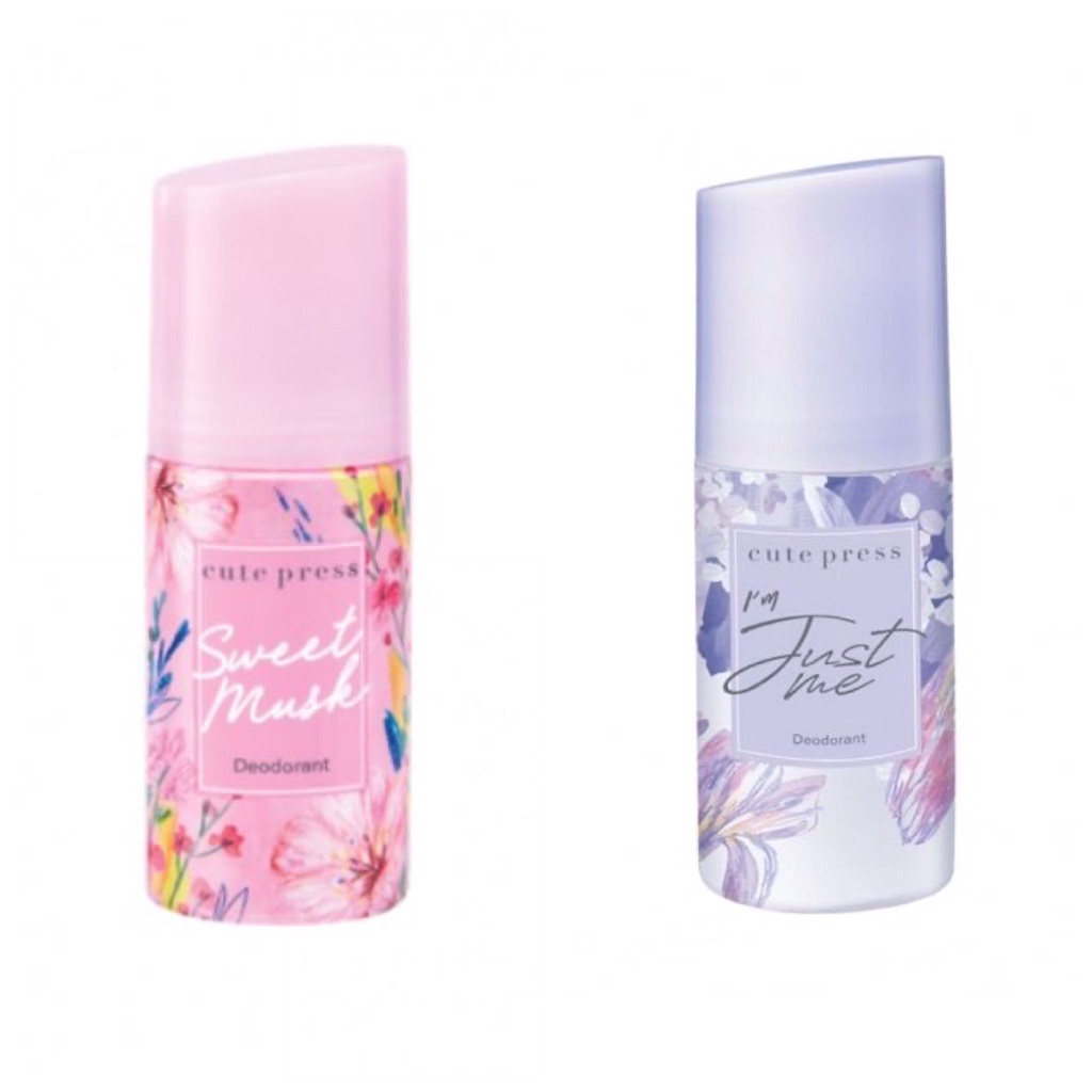 Cute Press Deodorant 60 ml. Cologne Spray 60 g. คิวเพรส โรลออน ลูกกลิ้ง ...