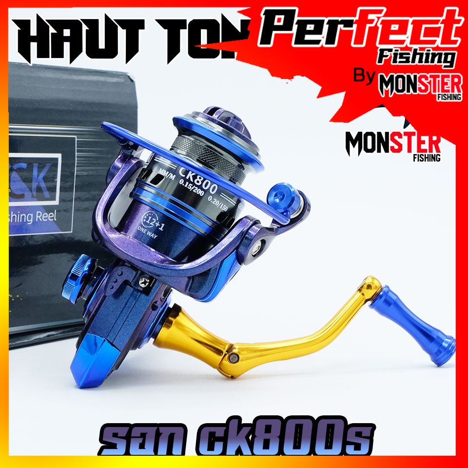 รอกสปิ้น รอกตกปลา CK800S By HAUT TON (รอบ 5.1:1 เบรค 6kg.) | Shopee Thailand