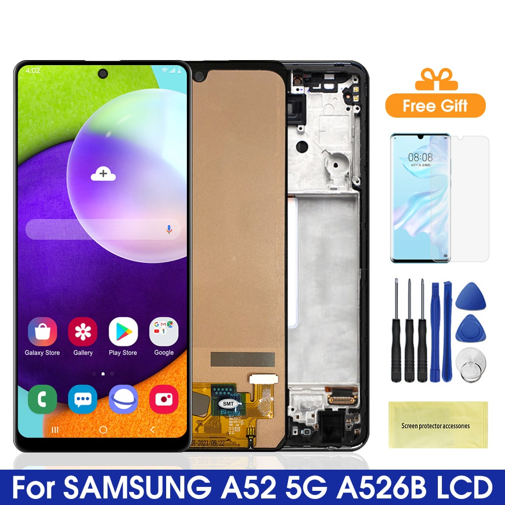 A52 5G หน้าจอ,สําหรับ Samsung A52 5G A526 A526B A526B/DS จอแสดงผล LCD ...
