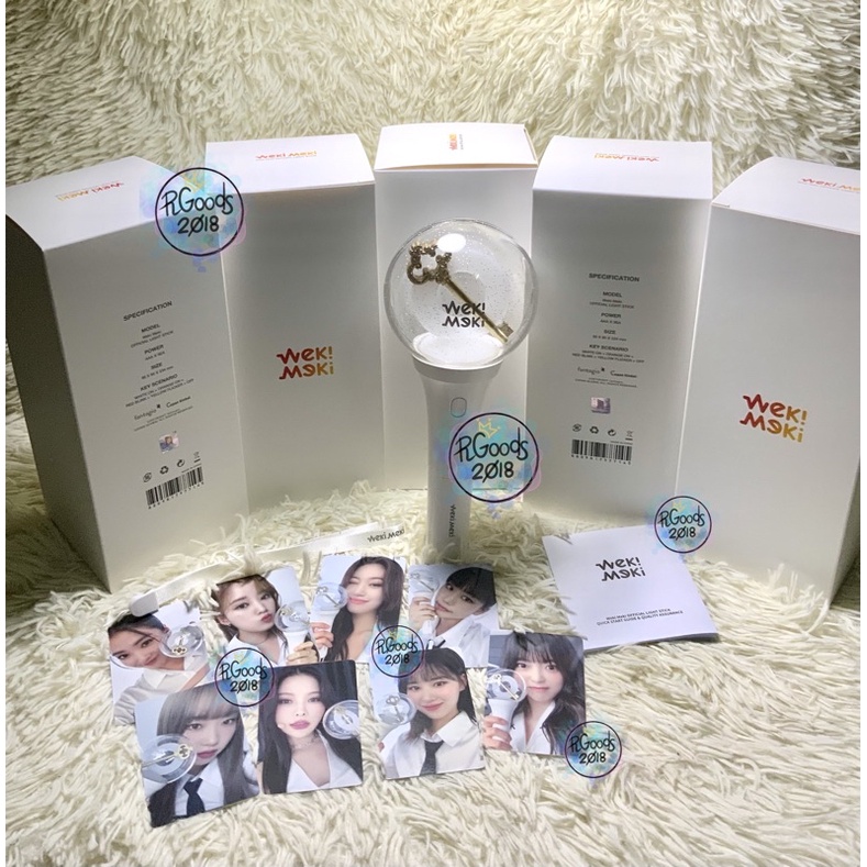 [พร้อมส่ง 12 เมษา] weki meki - OFFICIAL LIGHT STICK [+PHOTO CARD] | Shopee Thailand