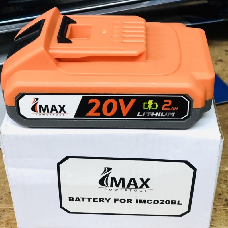 IMAX แบตเตอรี่ 20V ใช้กับมอเตอร์ไร้แปรงถ่าน 20V LI-ION 2.0Ah | Shopee Thailand