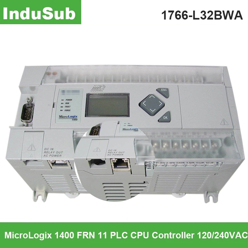 ตัวควบคุม CPU 1766-L32BWA MicroLogix 1400 FRN 11 PLC 120 240VAC ...