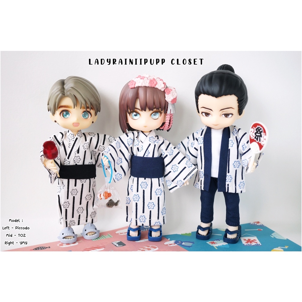 ชุด ob11 ยูกาตะ และ เสื้อคลุม Vol.2 | 2 สี | ชุดสเกล 1:12 | Nendoroid ...