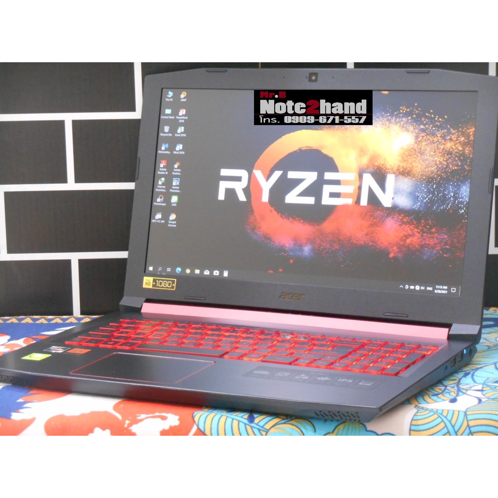 โน๊ตบุ๊คมือสอง ACER CPU AMD Ryzen 5 2500U จอ15.6”IPS แรม16+SSD128 ...