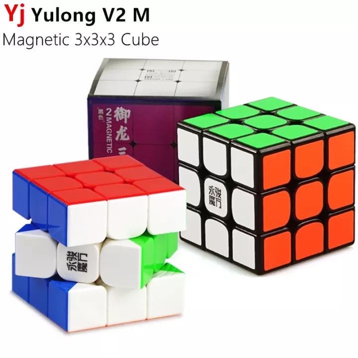 Rubik แม่เหล็ก YJ YuLong V2 M 3x3 Stickerless คุณภาพเกินราคา เล่นดีมากๆ ...