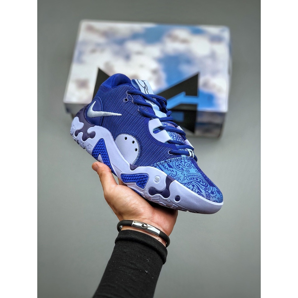 Nike Paul George 6 PG 6 Blue Paisley (PG6) 保罗 - Kasut Lelaki บาสเกตบอล ...