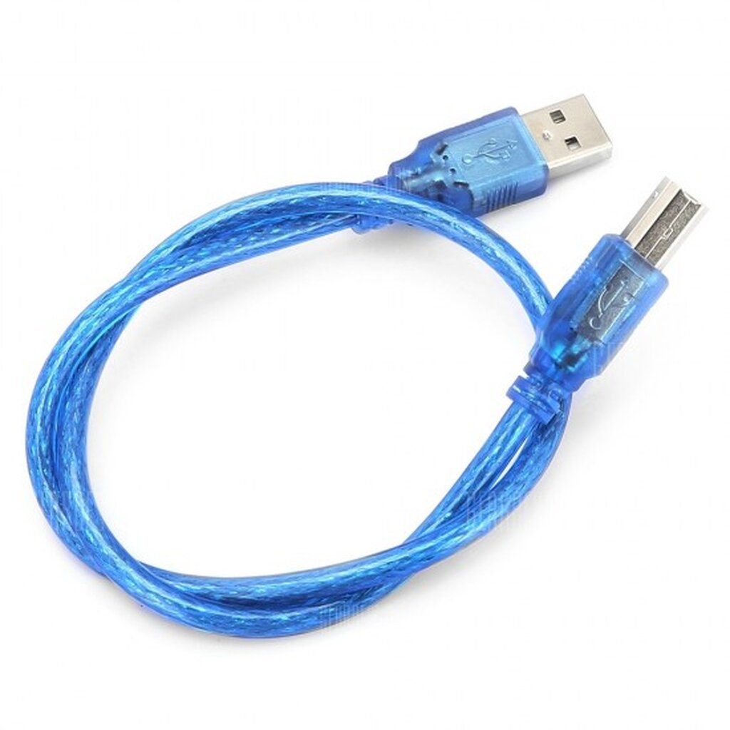 สาย USB 50cm สำหรับอัพโหลดโปรแกรม Arduino USB square port data cable ...