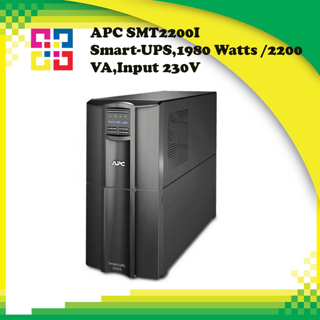 APC SMT2200I-3Y Smart-UPS,1980 Watts /2200 VA,Input 230V | Shopee Thailand