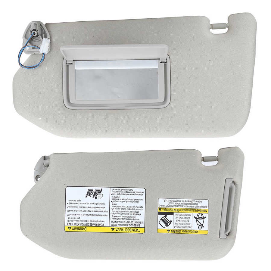 1Pc รถด้านซ้าย Sun Visor พร้อมโคมไฟสีเทา Sun Shade Visor 96401-9PB0A ...