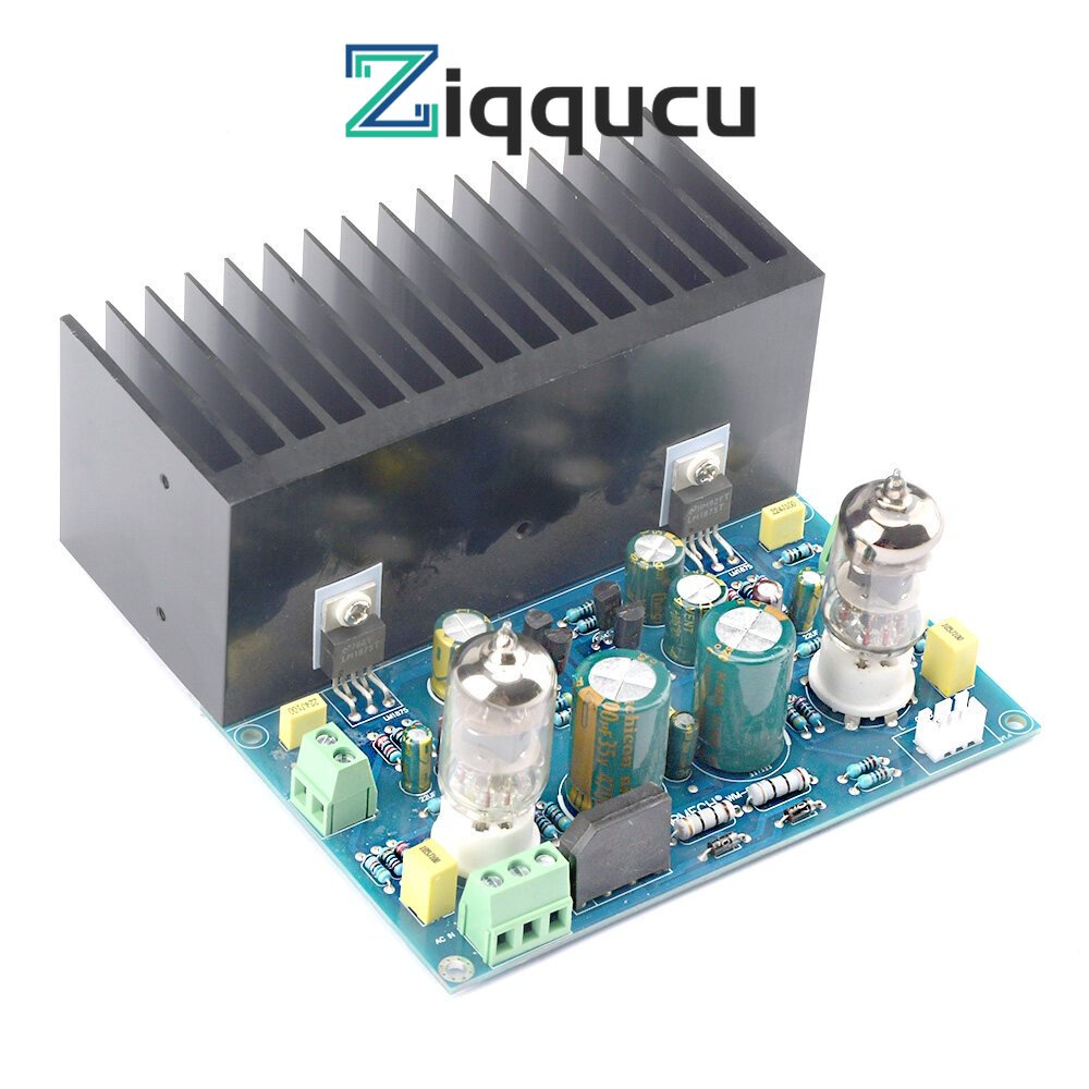 Ziqqucu บอร์ดขยายเสียงสเตอริโอ 2 ช่อง 6J1 พร้อมเครื่องขยายเสียง LM1875 HIFI | Shopee Thailand