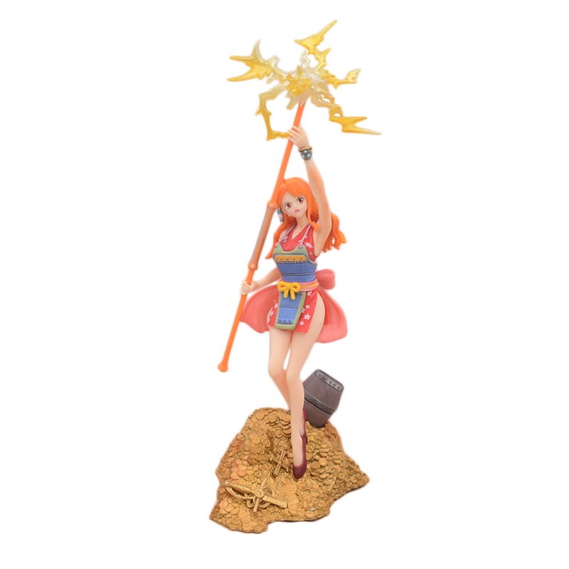 โมเดลฟิกเกอร์ การ์ตูนโจรสลัด Nami Zoro Three Swords สีทอง | Shopee Thailand