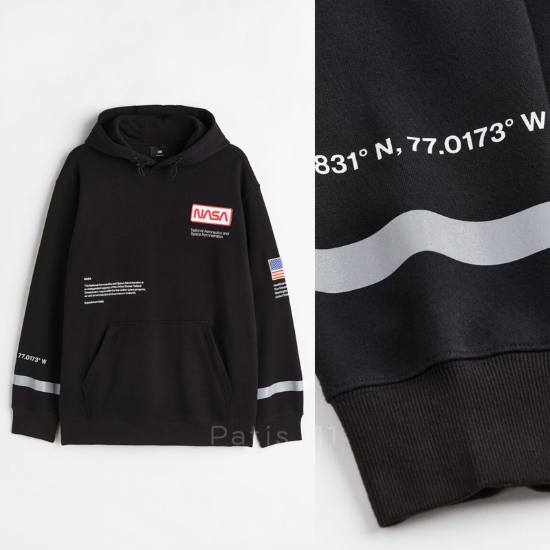 เสื้อ Hoodie nasa (H&M💯) | HDM | Shopee Thailand