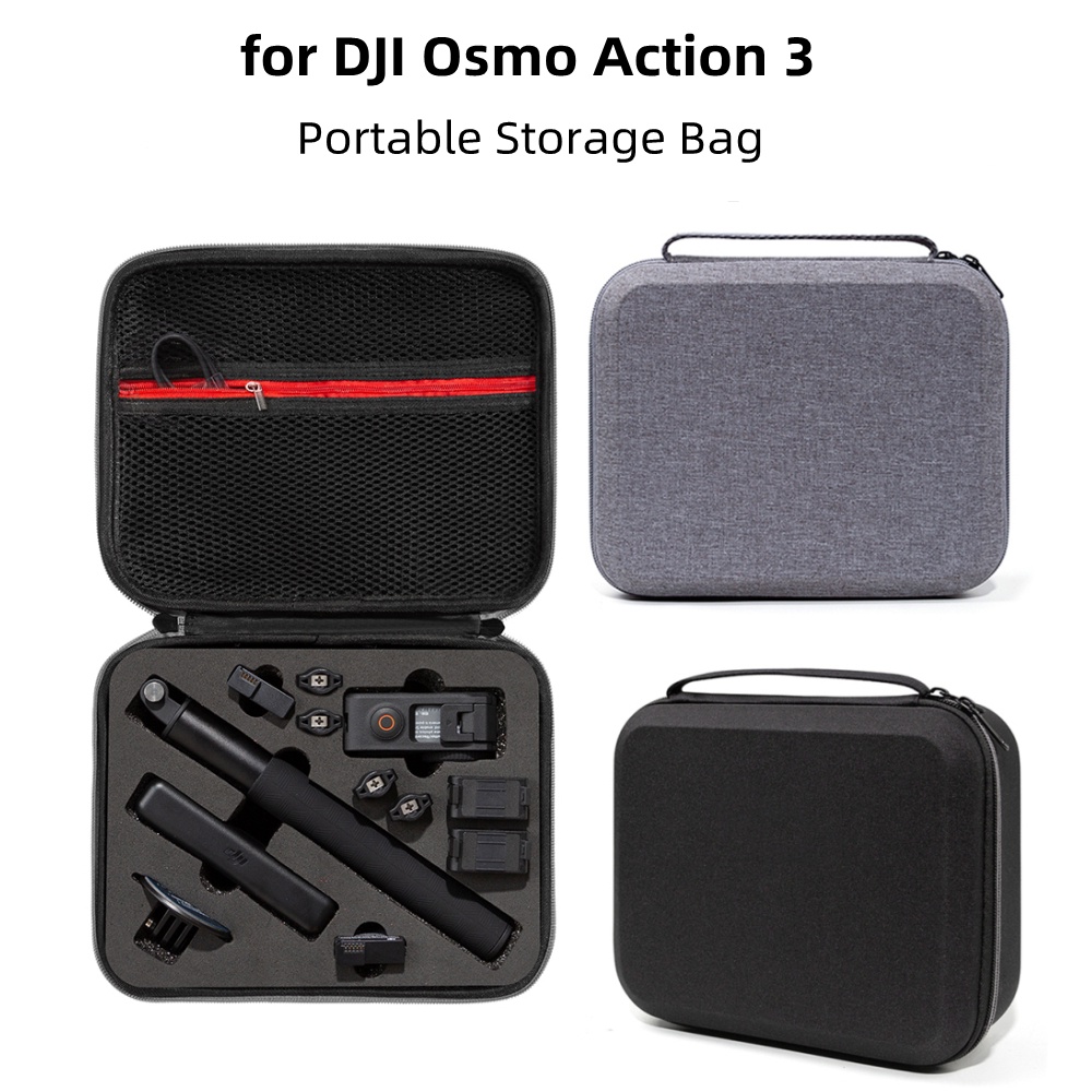 เหมาะสําหรับ DJI Action 3/Action 4 กระเป๋าเก็บ DJI Osmo Action 3/4 ...