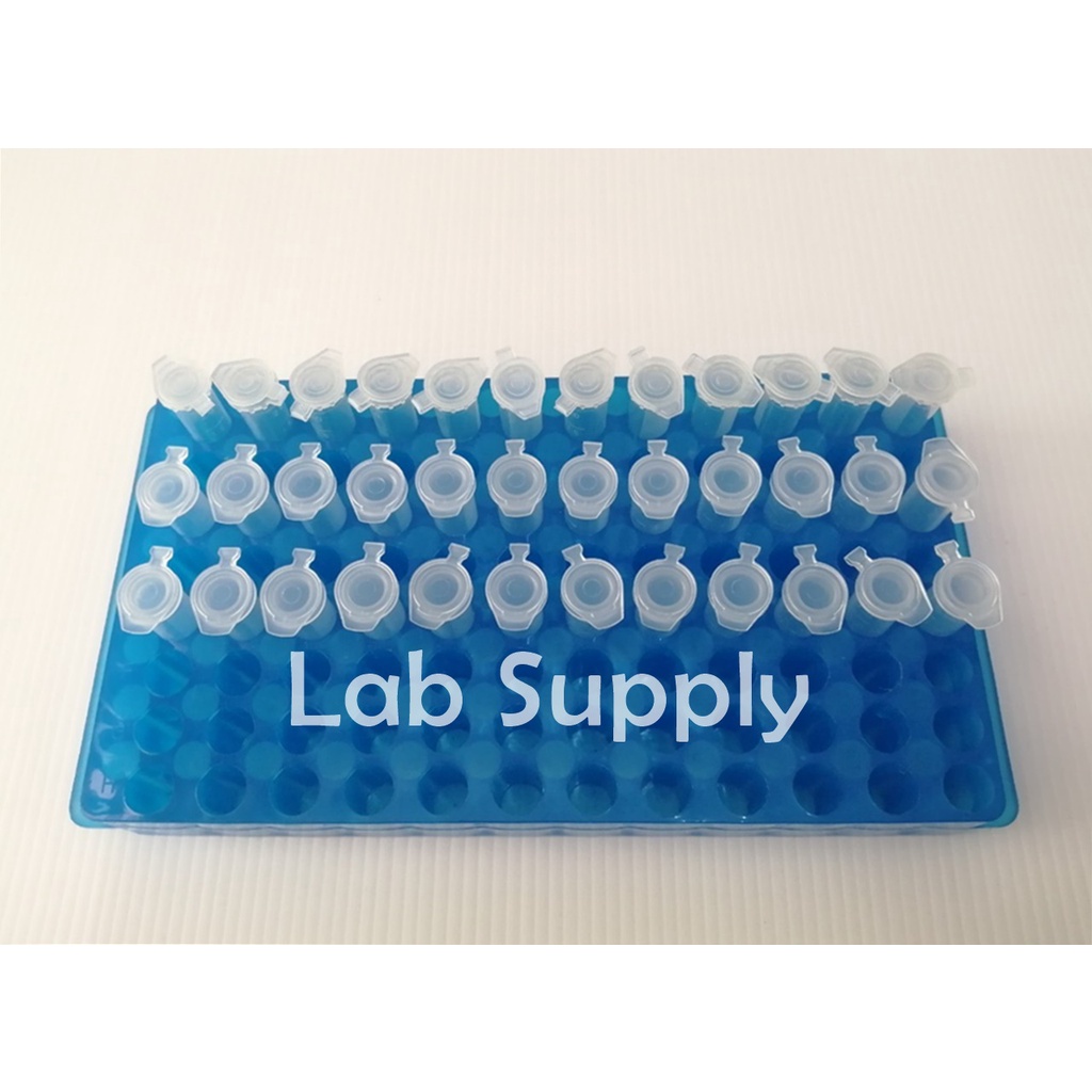 Microcentrifuge Tube Rack แท่นใส่หลอดไมโครเซนติฟิว แบบพลาสติก ขนาด 0.5 ...