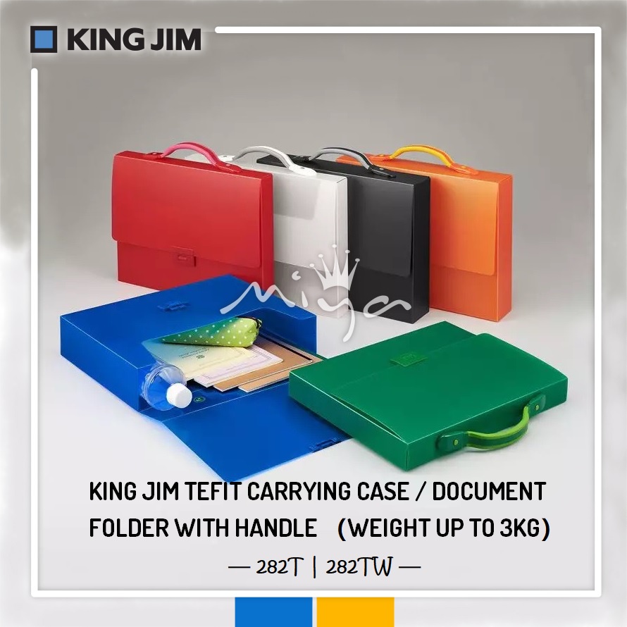 KING JIM TEFIT Carrying Case / Document Folder with handle (น้ําหนักสูง ...