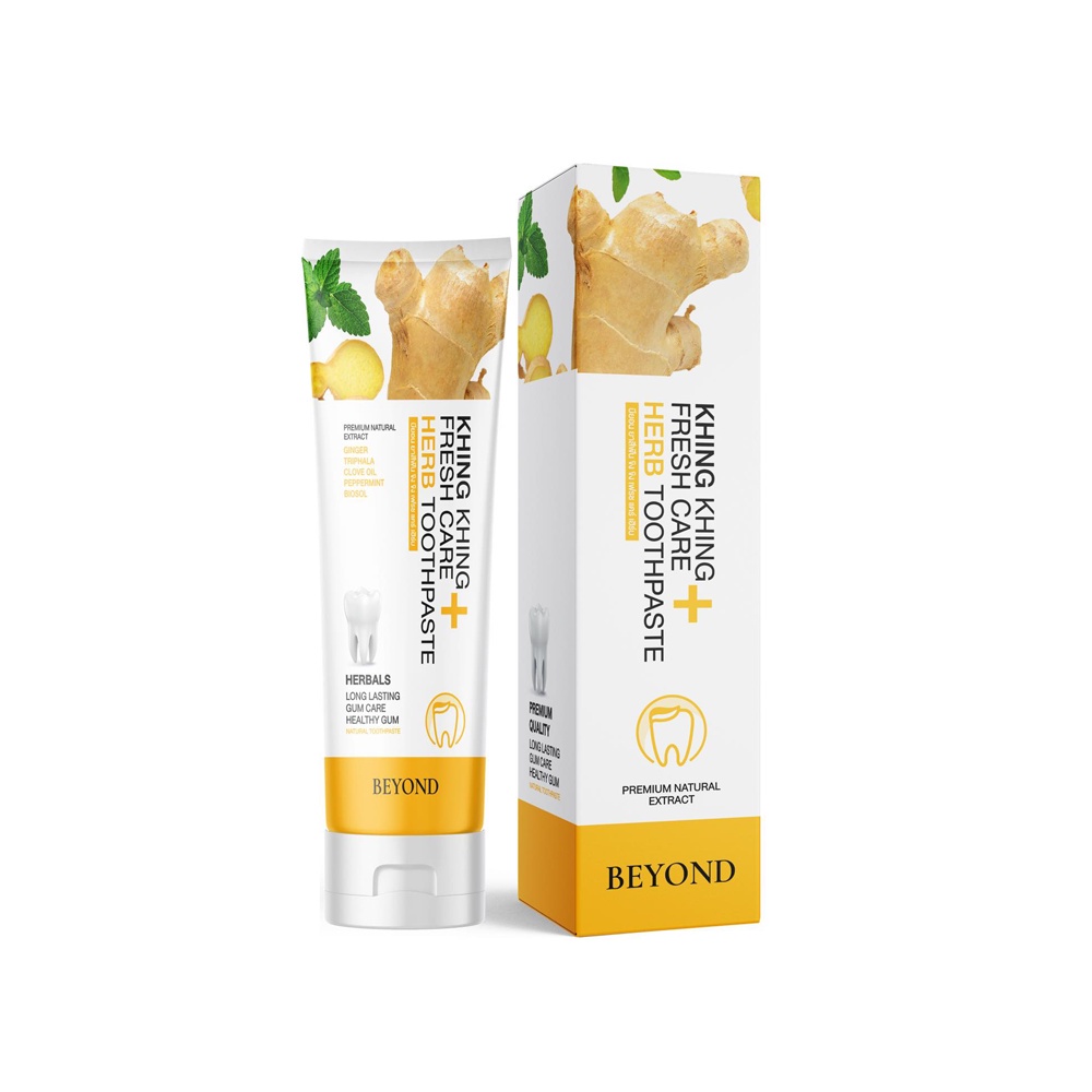 ยาสีฟันขิงขิง Beyond BEYOND KHING KHING FRESH CARE HERB TOOTHPASTE บียอน ยาสีฟัน ขิง ขิง เฟรช ...