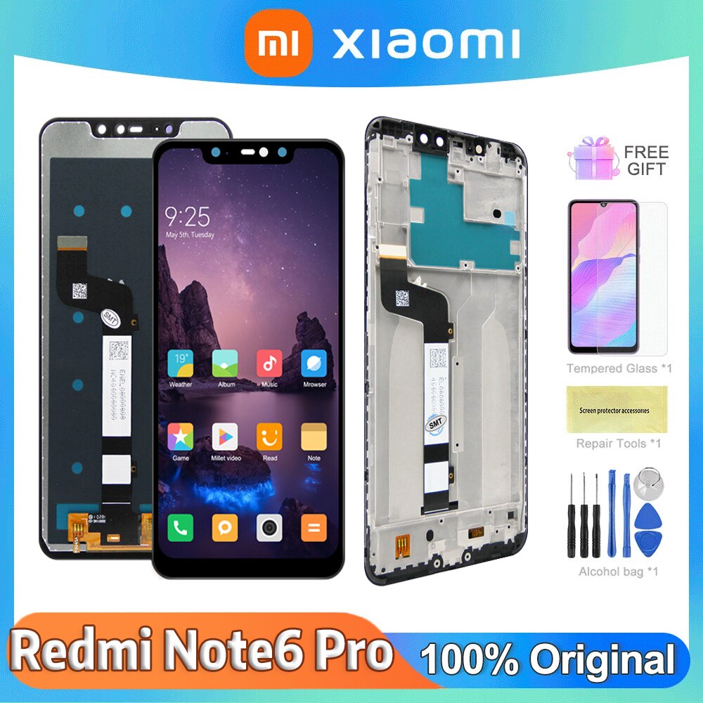 อะไหล่หน้าจอสัมผัสดิจิทัล LCD 6.26 นิ้ว แบบเปลี่ยน สําหรับ Xiaomi Redmi ...
