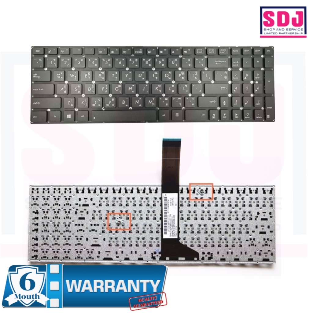KEYBOARD คีย์บอร์ด ASUS A501 K501 K501U K501UB K501UQ K501UW K501UX ไทย ...