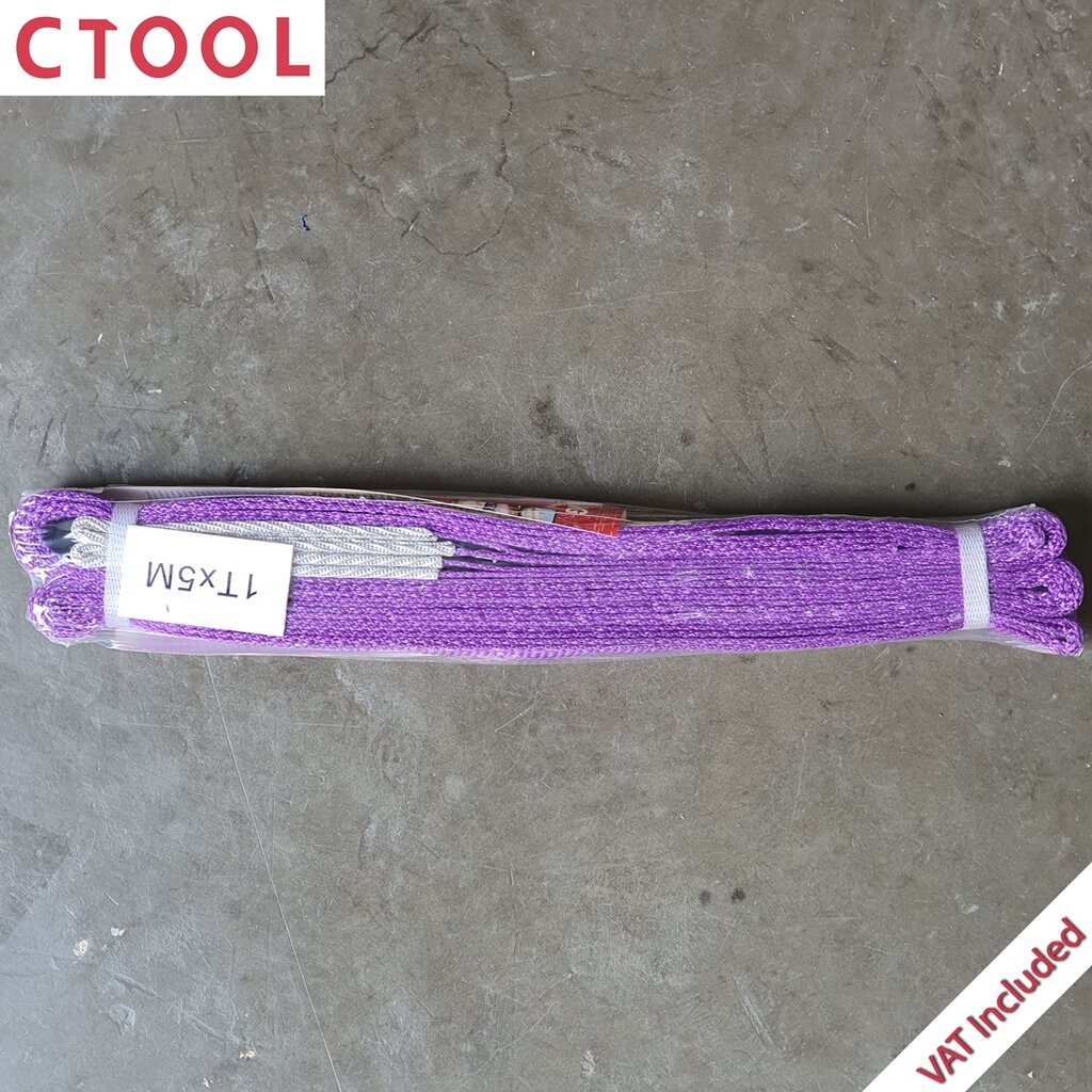 สายพานยกของ 1ตัน 5เมตร สีม่วง Toyo ของแท้ - Authentic Double Ply ...