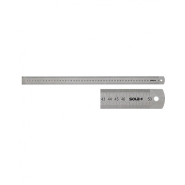 ไม้บรรทัดวัดระยะห่าง SOLA NO.56104201 LSB 300 steel ruler rigid length 300mm Factory Gear By ...