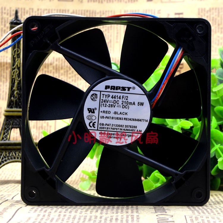 Sz GERMANY 4414F 2 24V 210MA 5W 12CM 12025 พัดลมอินเวอร์เตอร์ | Shopee ...