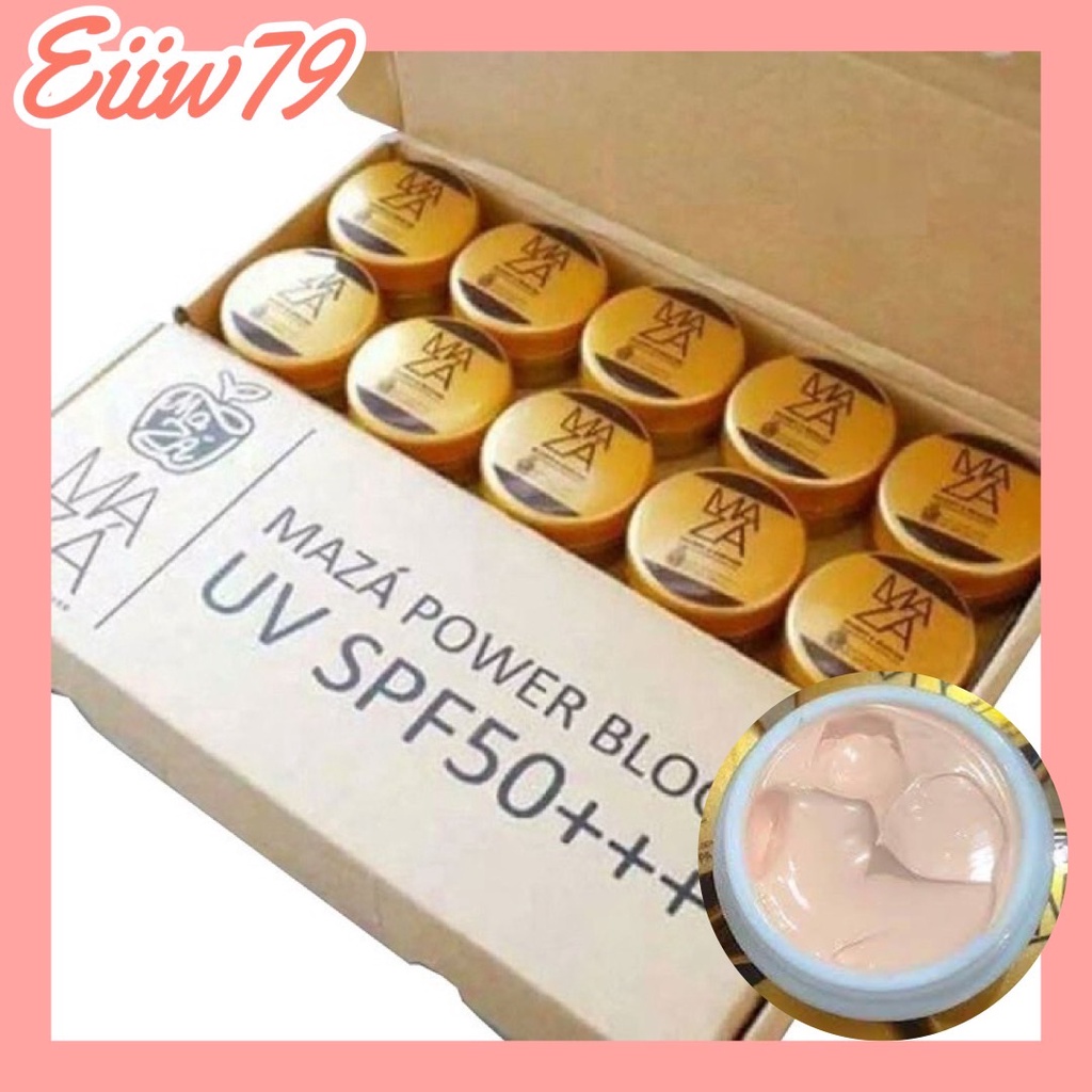 (ยกกล่อง) กันแดดมาซ่า 💯Maza SunScreen SPF 50 PA+++ ปกป้อง บำรุง ฟื้นฟู ในกระปุกเดียว (1 กล่อง มี ...
