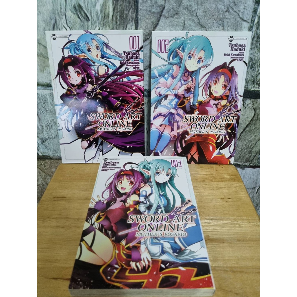 sword art online mother's rosario 1-3 จบ ยกชุด sword art online มังงะมือสอง หนังสือมือสอง ...
