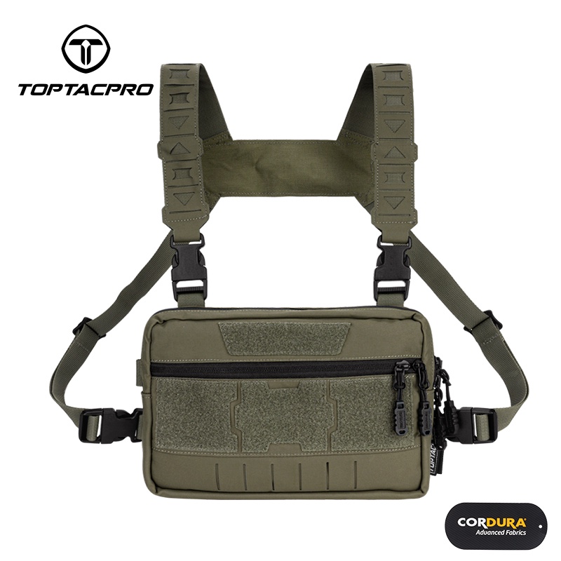 Toptacpro Tactical Front Panel Chest Rig MK3/MK4 Front Panel Pouch With ...