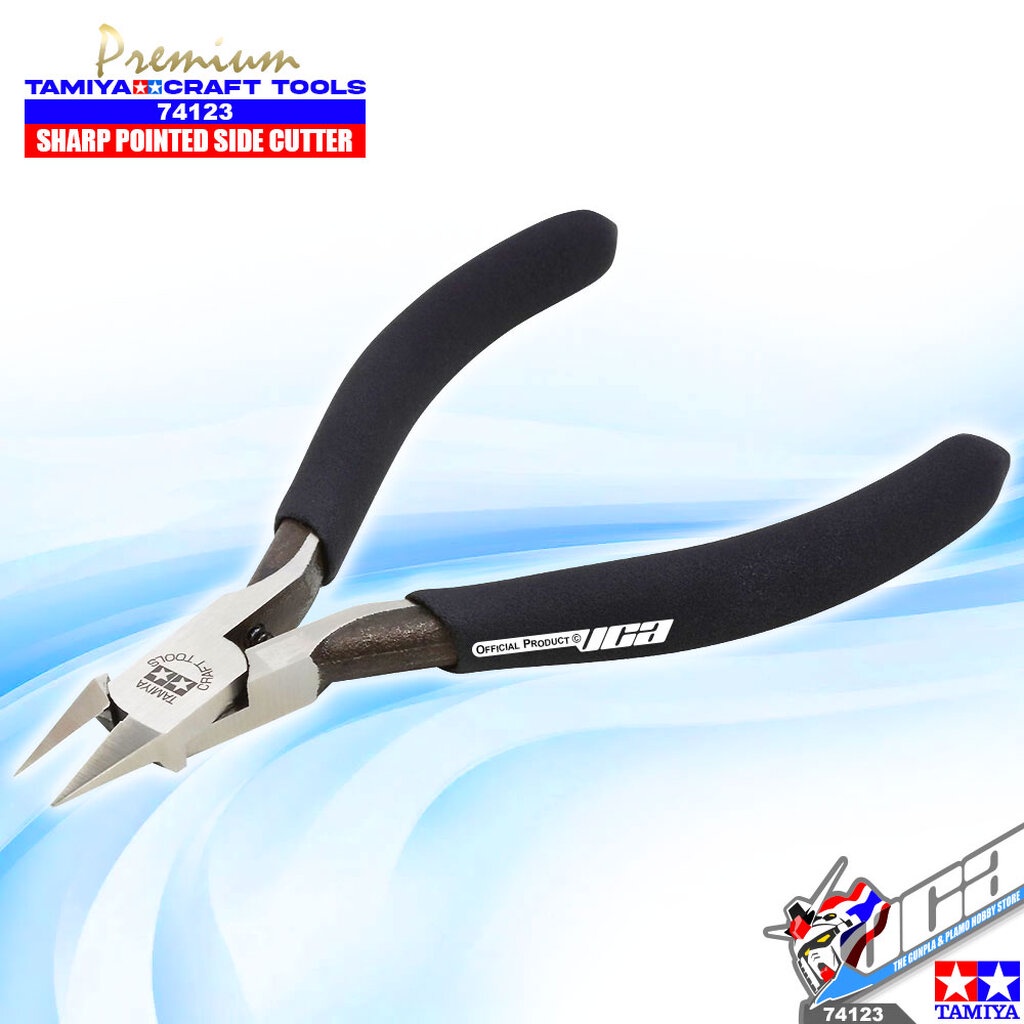 TAMIYA 74123 SHARP POINTED SIDE CUTTER SLIM JAW NIPPER คีมตัด สำหรับตัดโมเดล กันดั้ม กันพลา VCA ...