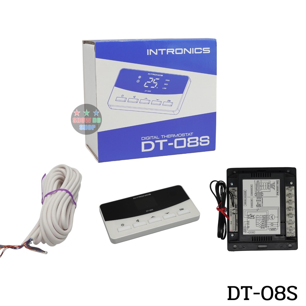 รูมคอลโทรลแอร์ INTRONICS DT03 PLUS INTRONICS DT04 PLUS DT08S รีโมทแอร์กล่องควบคุมแอร์ติดผนัง รูม ...