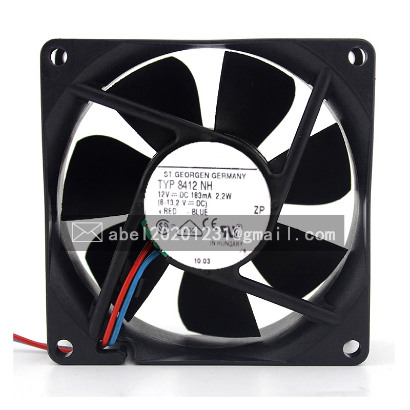 ยี่ห้อใหม่ 8412NH 8412 NH 12VDC ORIGINAL COOLING FAN 8025 80*80*25 มม. ...