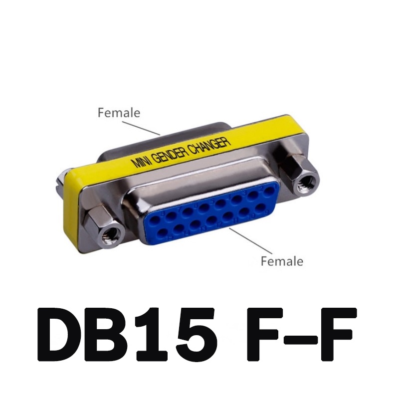 Mini Gender Changer Adapter DB15 DB25 RS232 Serial Port Com Connector Female/Male | Shopee Thailand