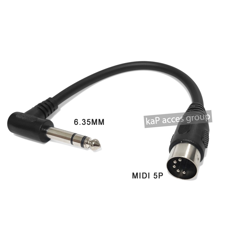 6.35mm (1/4 Inch)TRS Stereo Jack Audio Cable Din 5 Pin MIDI Male Plug High Quality 0.2m / 1.5m ...