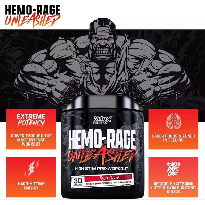 Nutrex HEMO-RAGE high-stim pre-workout(30servings) | Shopee Thailand