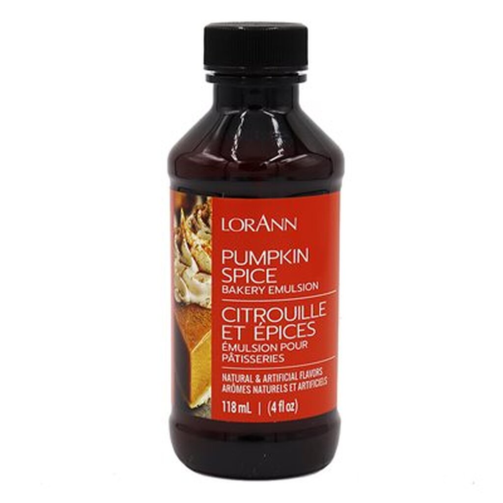 LORANN Pumpkin Spice Emulsion 4 Oz.กลิ่นฟักทองผสมเครื่องเทศ (118 ml ...