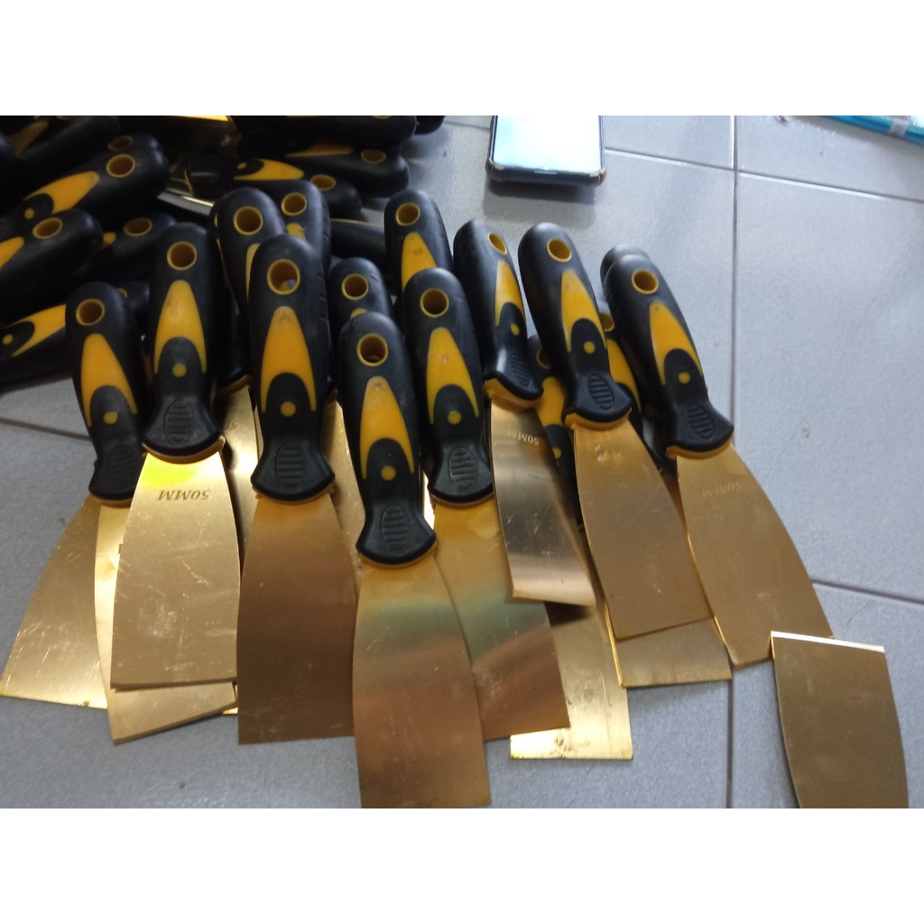 เกรียงโป้วทองเหลือง-Brass-Scraper-1"-2"-3"(Non-Spark) | Shopee Thailand
