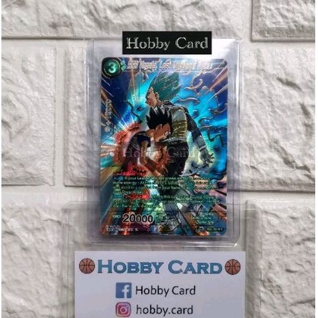 BT16-052 SPR Vegeta SPECIAL RARE ใบ foil holo ของแท้ลิขสิทธิ์ Bandai Dragon Ball Super Card Game ...