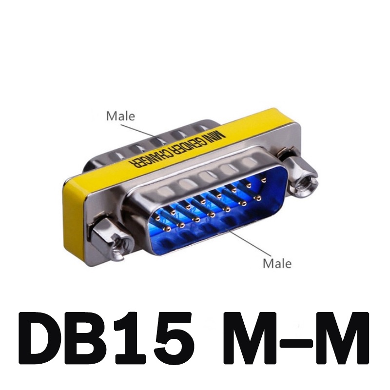 Mini Gender Changer Adapter DB15 DB25 RS232 Serial Port Com Connector Female/Male | Shopee Thailand